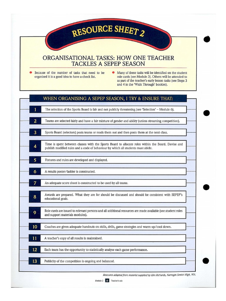 Prep Checklist | PDF