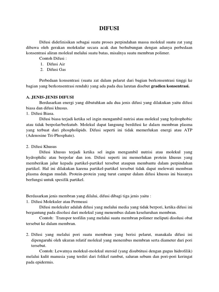 DIFUSI | PDF