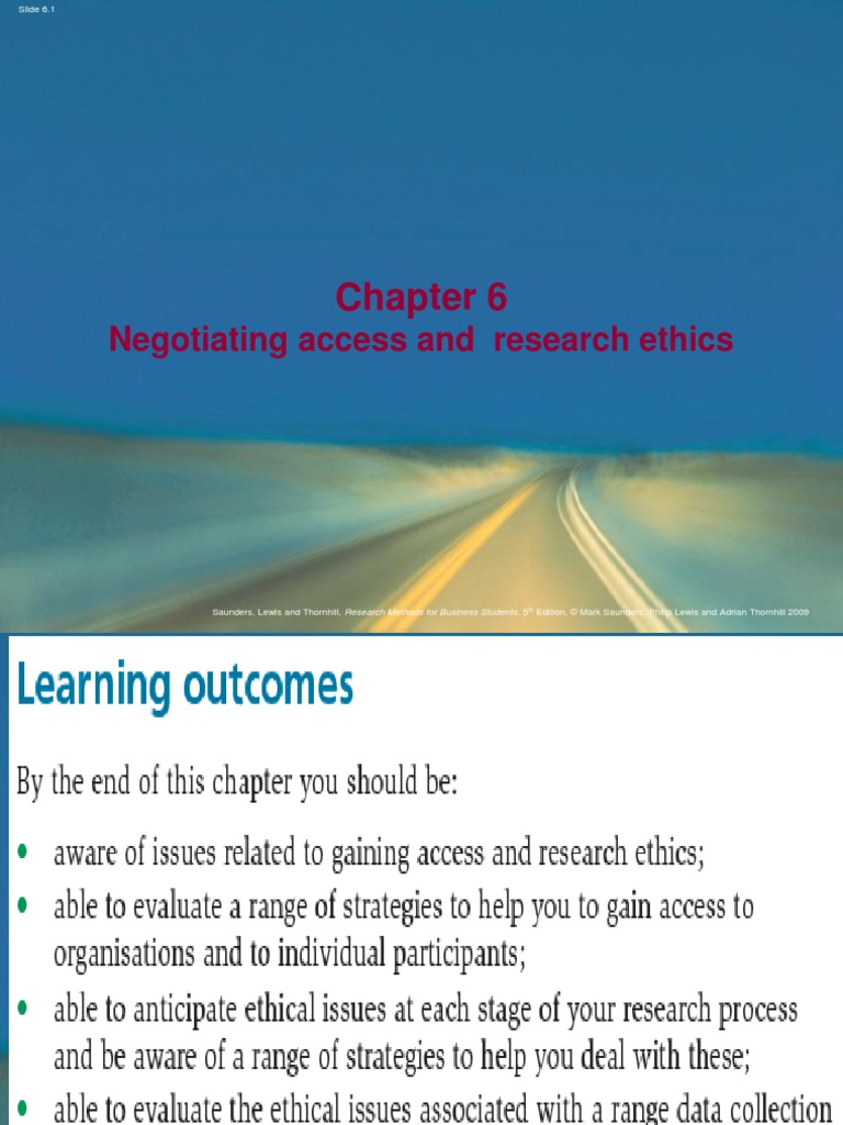 Business Research Chapter 6 Saunders | PDF | Data | Qualitative Research