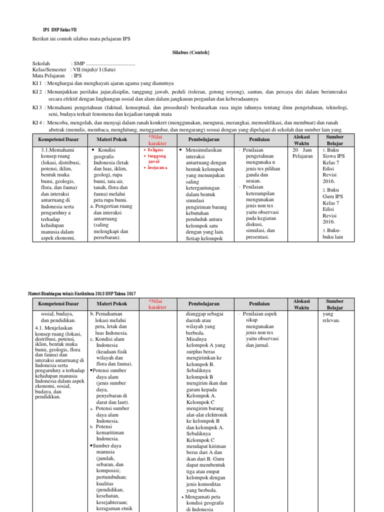 Contoh Silabus | PDF