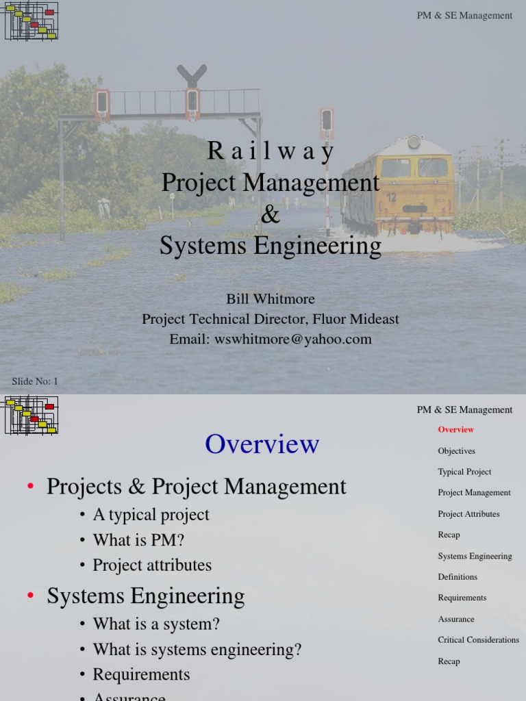 Railway Project Management Overview | PDF | Project Management ...