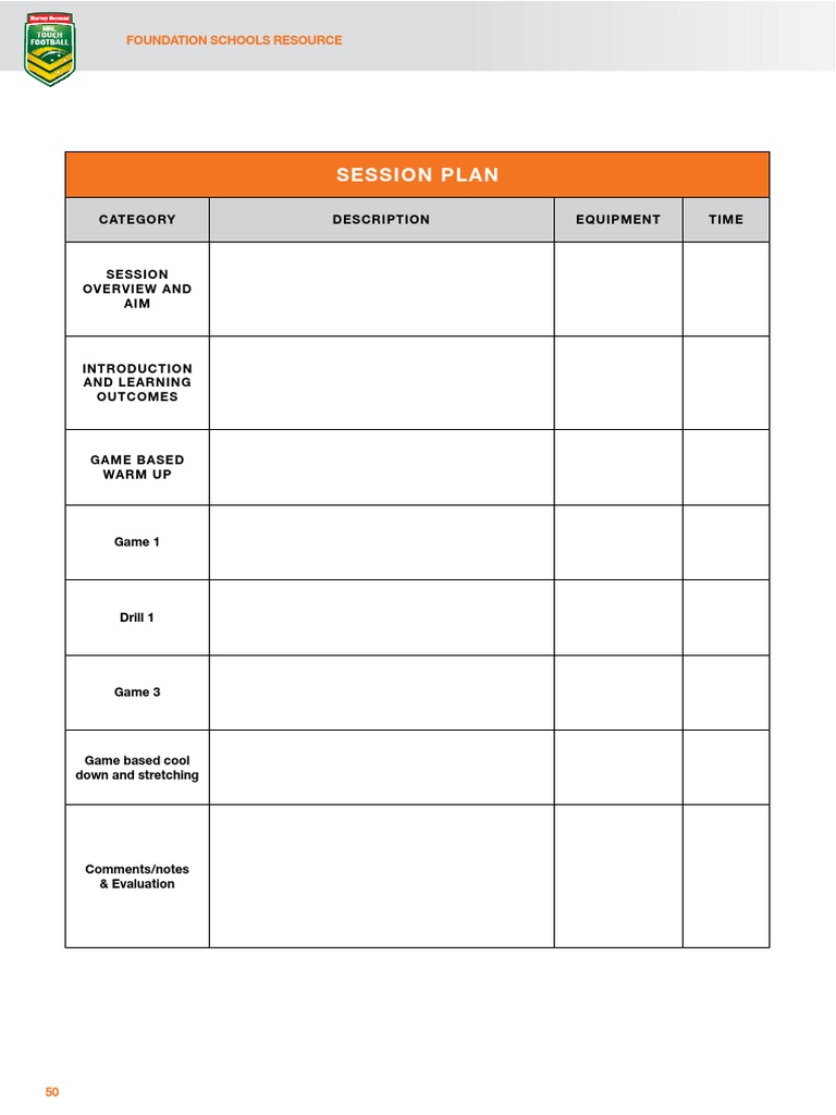 Foundation Schools Session Plan Guide | PDF