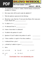 Grade 6 Worksheet - Unitary Method | PDF