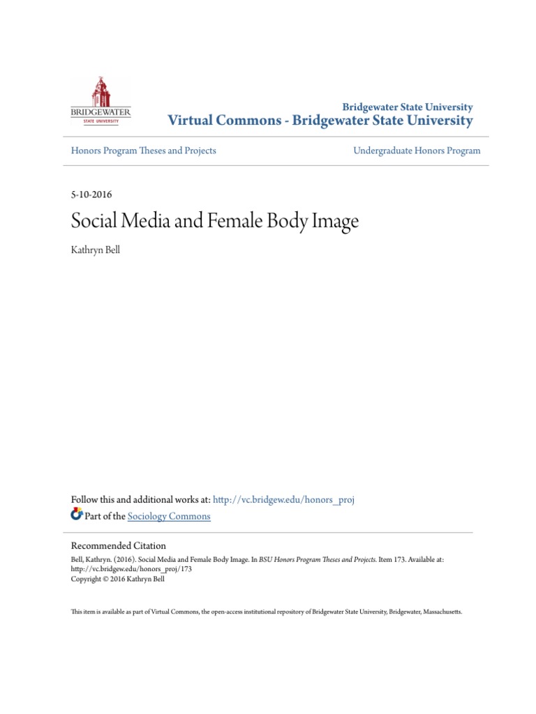 Social Media and Female Body Image | PDF | Body Image | Social Media