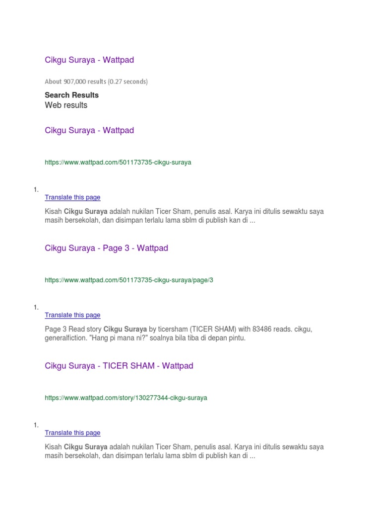 Cikgu Suraya - Wattpad | PDF