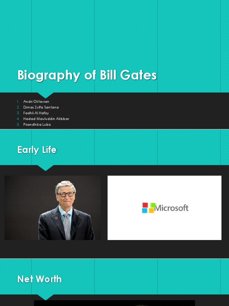 Biography of Bill Gates | PDF