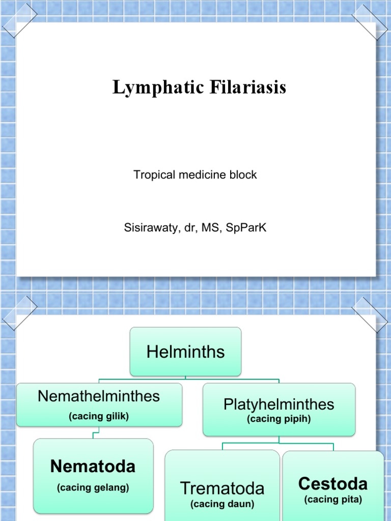 Lymphatic Filariasis: Tropical Medicine Block | PDF | Animal Diseases ...