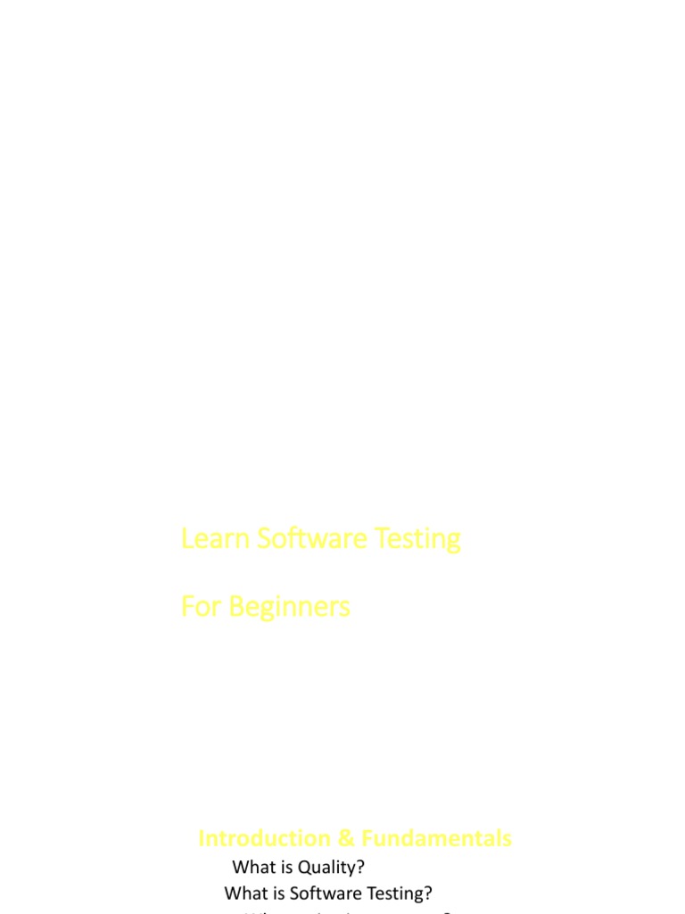 Stqa | PDF | Software Testing | Quality Assurance