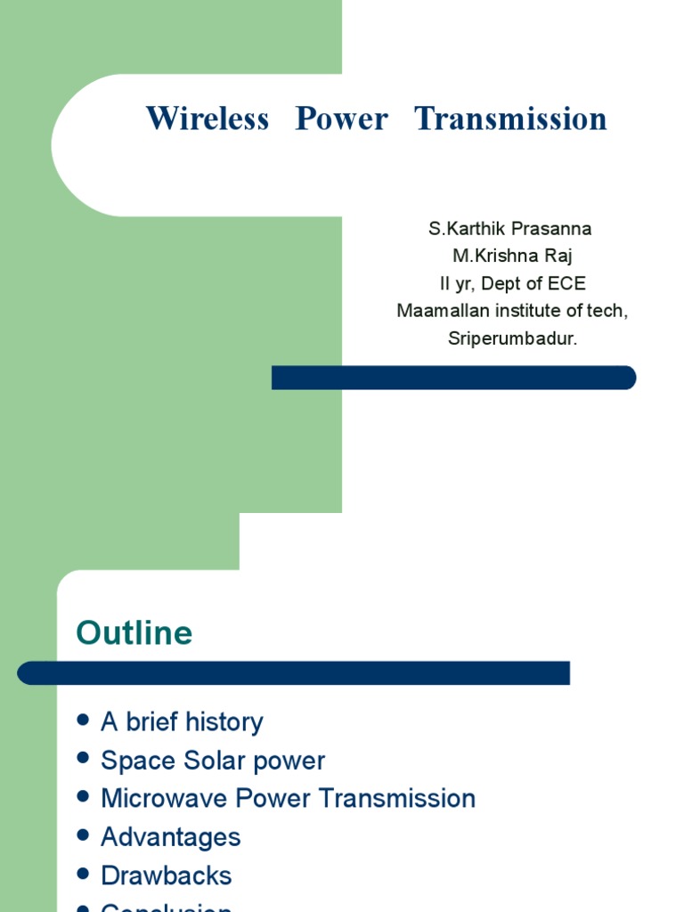 Exploring the History and Potential of Wireless Power Transmission ...