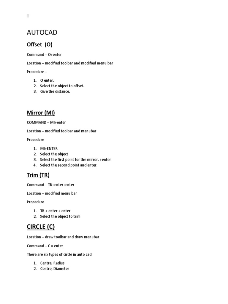 Autocad 101 | PDF | Geometry | Teaching Mathematics