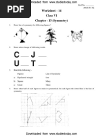 Class 6 Patterns Mathematics Worksheet | PDF