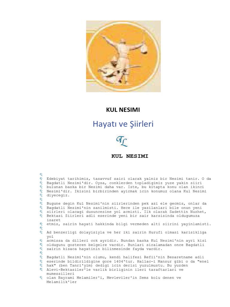 1082-Kul Nesimi-Hayatı Ve Shiirleri | PDF