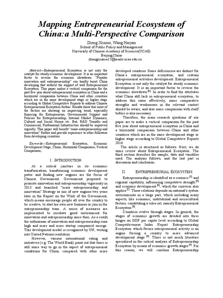 Mapping Entrepreneurial Ecosystem | PDF | Entrepreneurship | Innovation