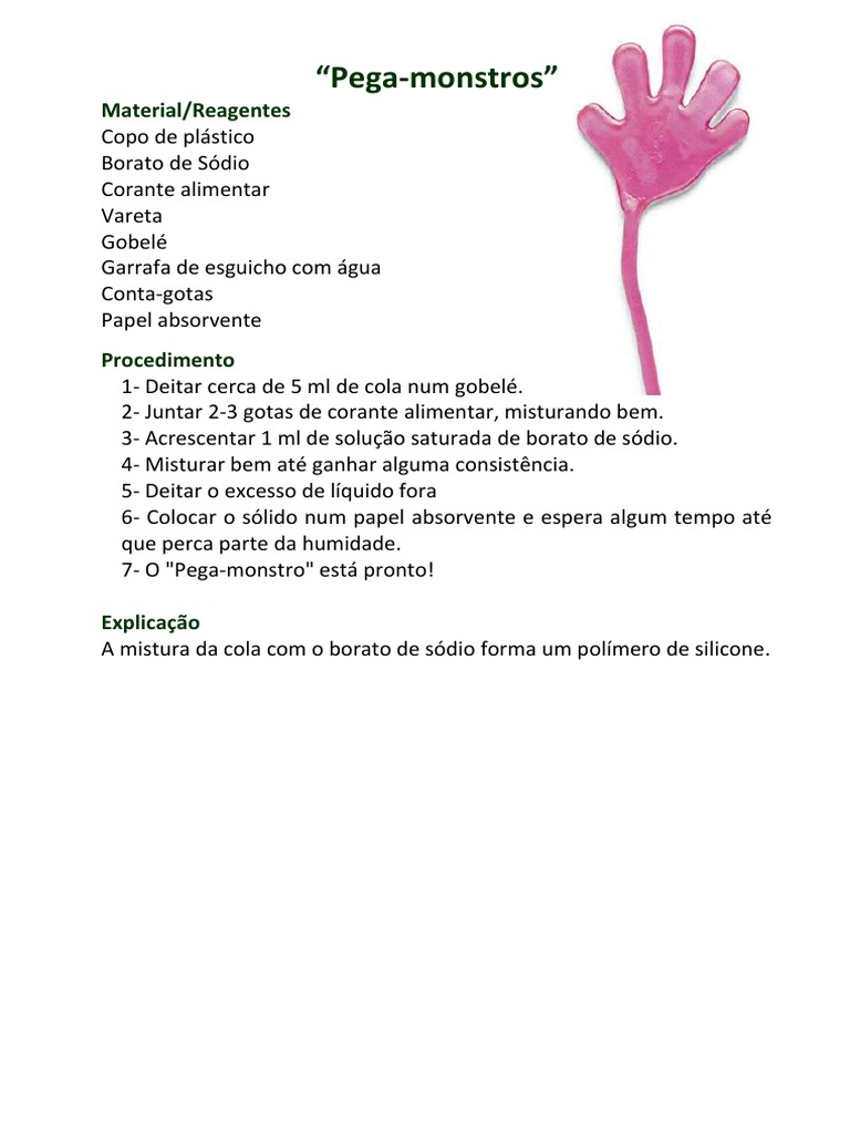 Como Fazer Pega-Monstros Caseiro | PDF