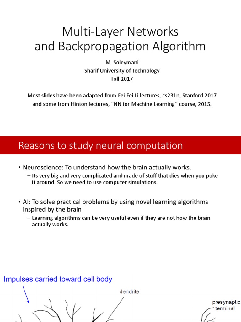 Mlp And Backpropagation Pdf Artificial Intelligence Intelligence Ai And Semantics