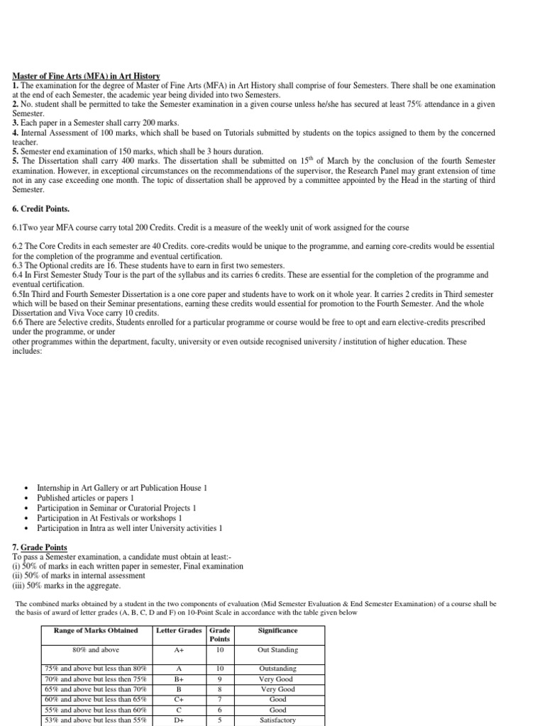 Mfa | PDF | Thesis | Art History