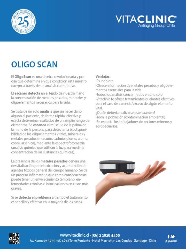 Análisis OligoScan: Salud y Detoxificación | PDF