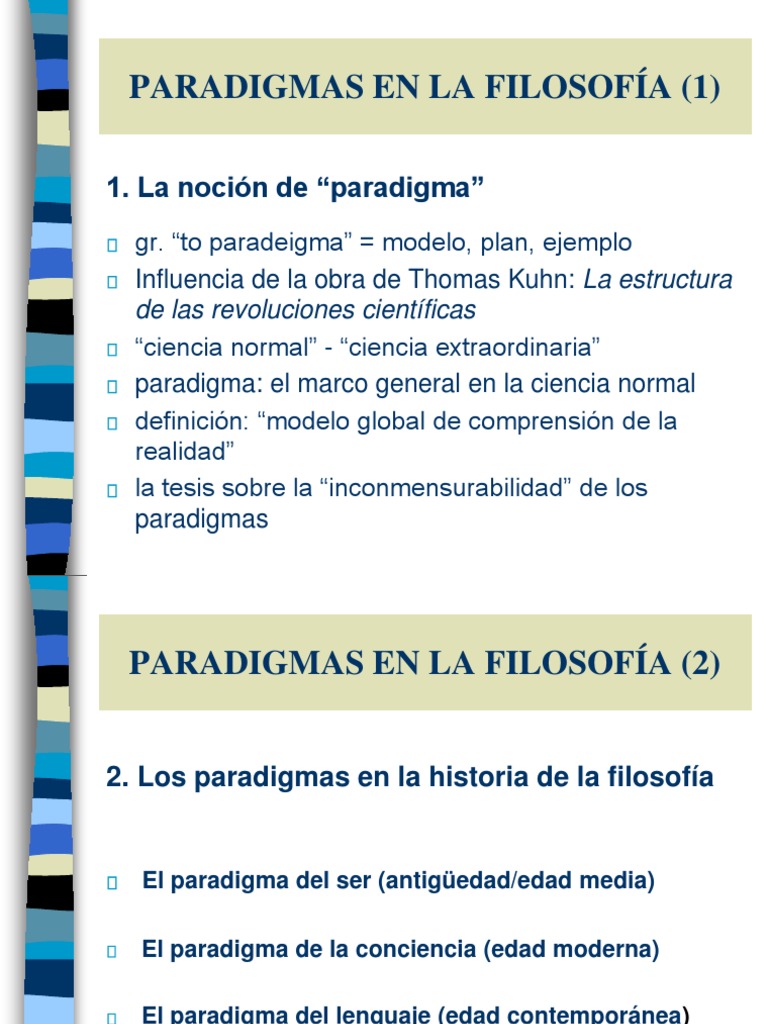 Los paradigmas filosóficos y sus implicaciones en la comprensión de la ...