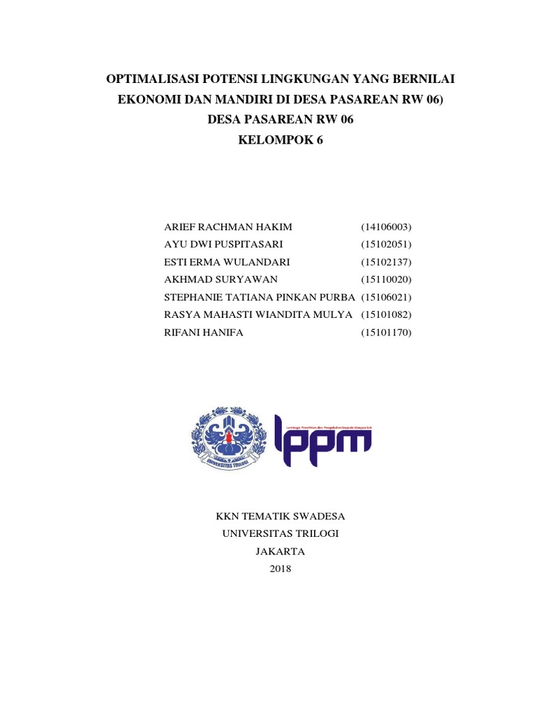 Proposal KKN Fix | PDF