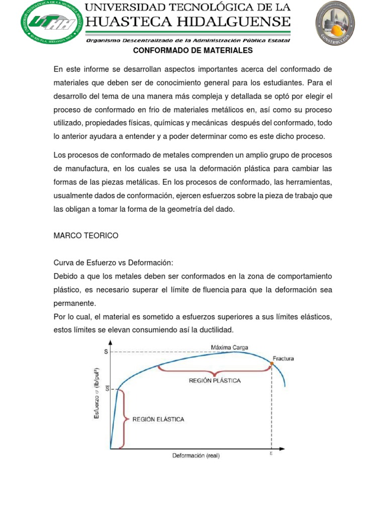 Conformado de Materiales | PDF | Rieles | Plasticidad (Física)