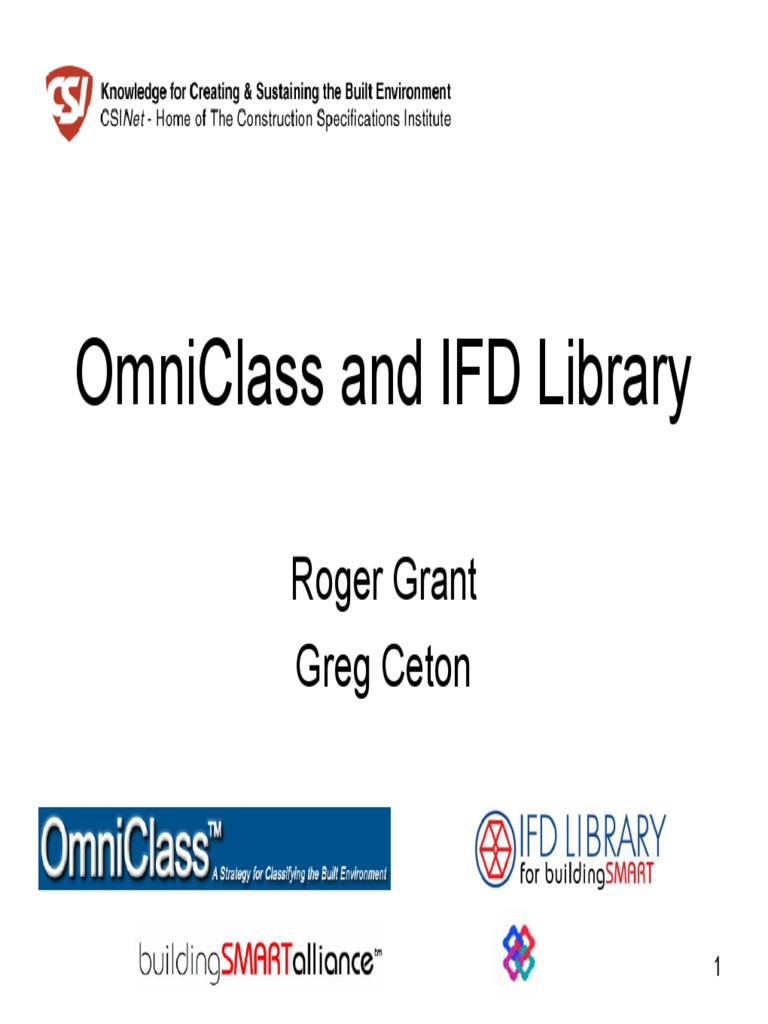 Csi Omniclass-Ifd 2008 | Download Free PDF | Specification (Technical ...