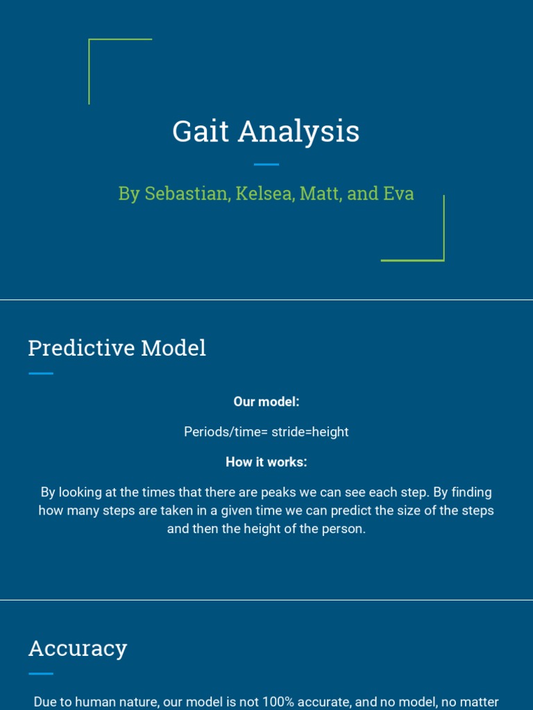 Gait Predictive Model Micro Presentation | PDF