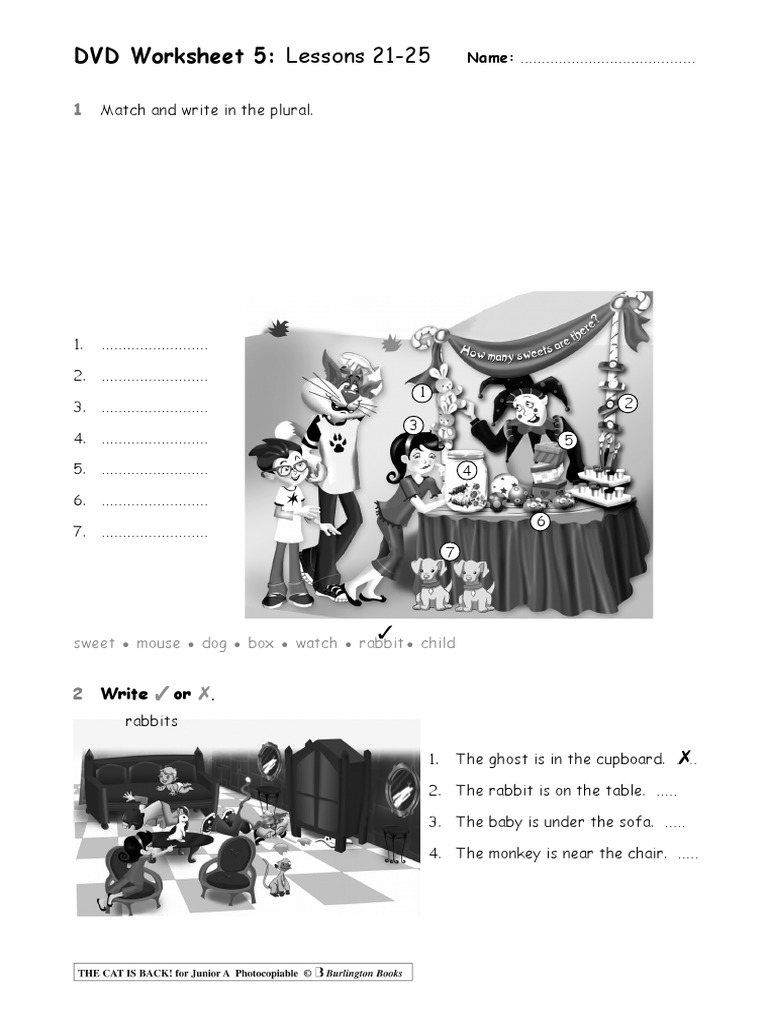 DVD Worksheet 5: Lessons 21-25: Name ...