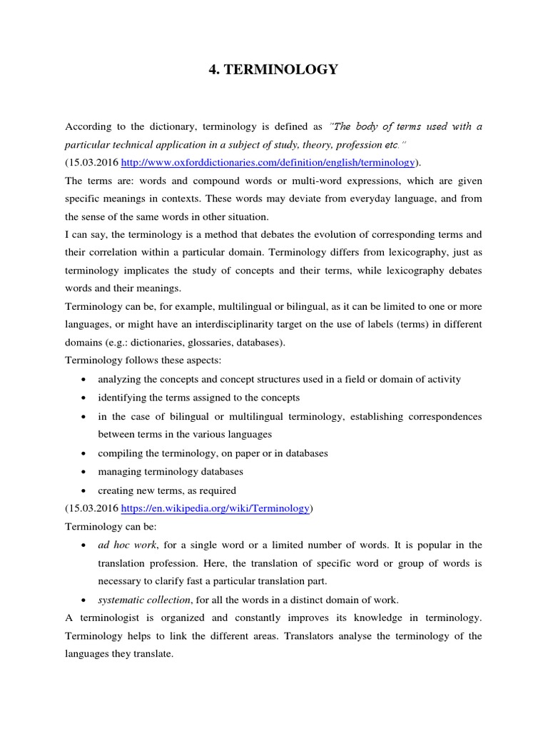 Terminology Applied Linguistics | PDF | Semantics | Applied Linguistics