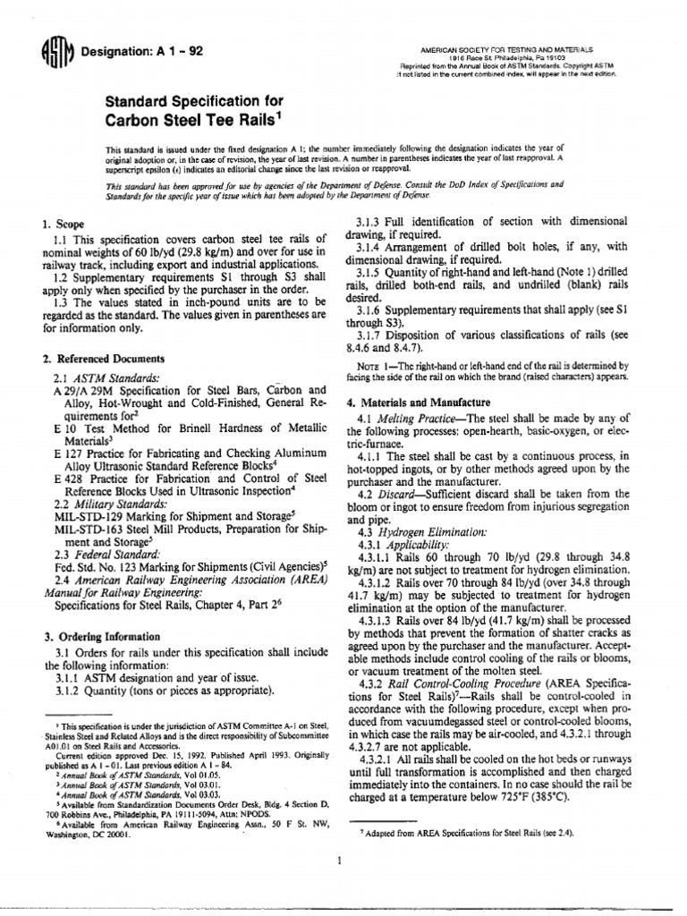 Astm-A 1 PDF | PDF