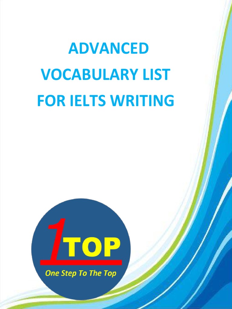 Advanced IELTS Vocabulary List PDF | PDF