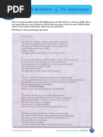 The Highwayman - Text | PDF | Poetry