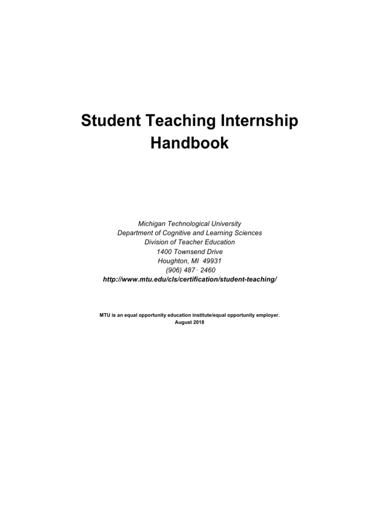Student Teaching Handbook Linked | PDF | Teachers | Educational Assessment