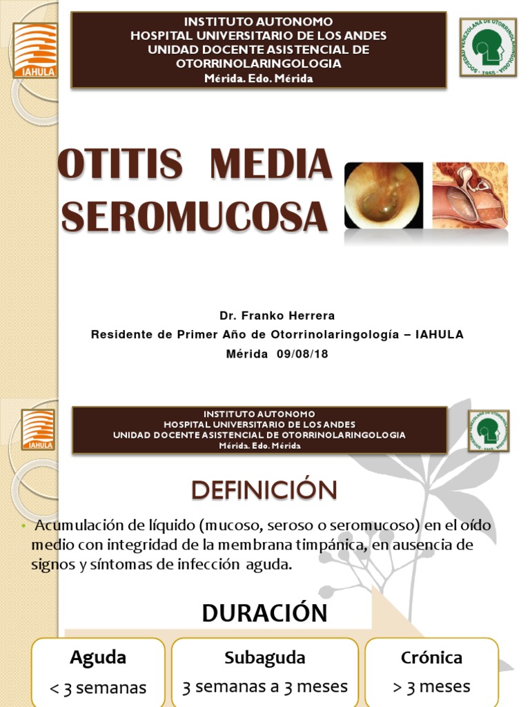 otitis-media-serosa.pptx | Otología | Sistema Auditorio