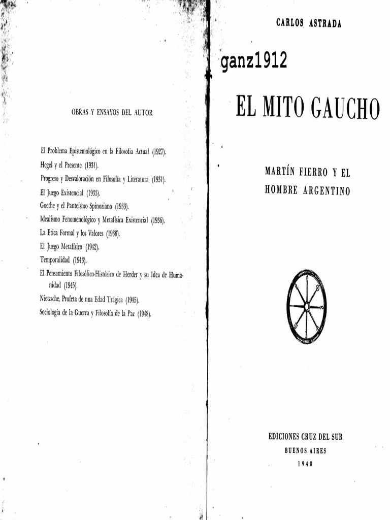 El Mito Gaucho - Carlos Astrada PDF | PDF