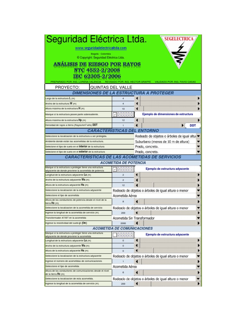 Riesgo NTC 4552 - 2 - Iec 62305-2 - 002 PDF | PDF | Electromagnetismo | Electricidad