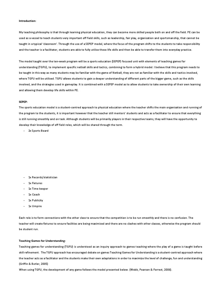 Sepep Matrix | PDF | Physical Education | Teachers