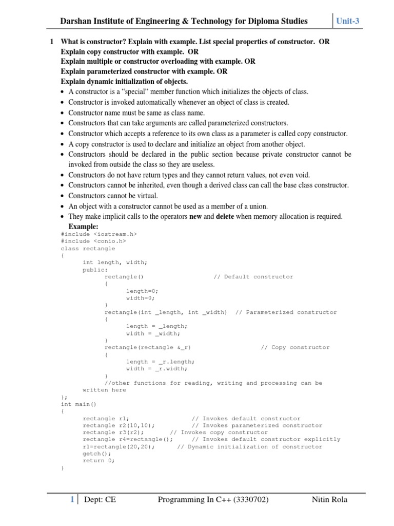 Unit-3: Darshan Institute of Engineering & Technology For Diploma ...