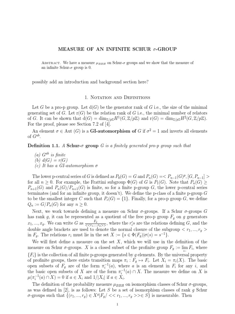 Abstract Algebra | Download Free PDF | Group (Mathematics) | Measure ...