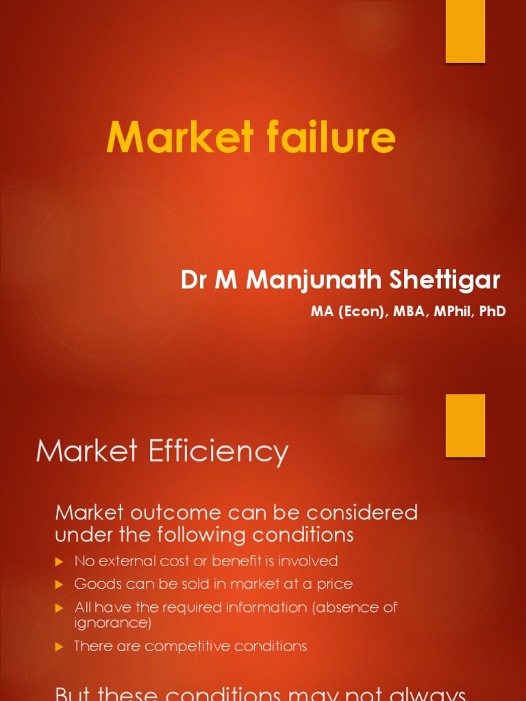 Market Failure - Final | PDF | Externality | Monopoly
