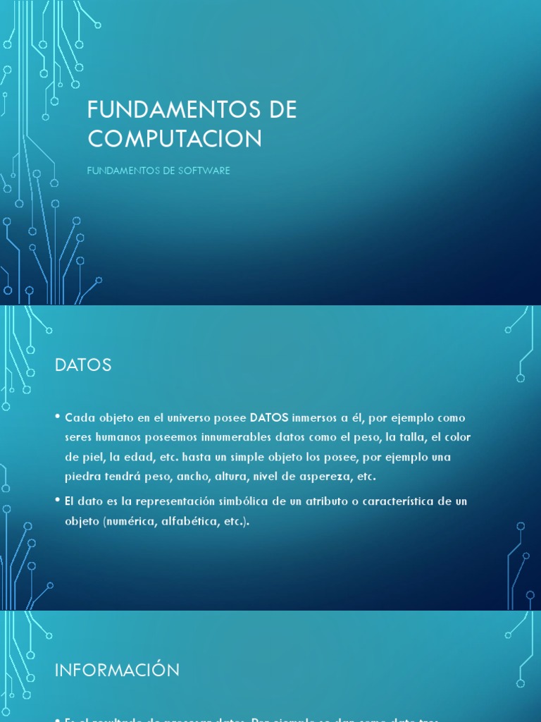 Fundamentos de Computacion Software | PDF