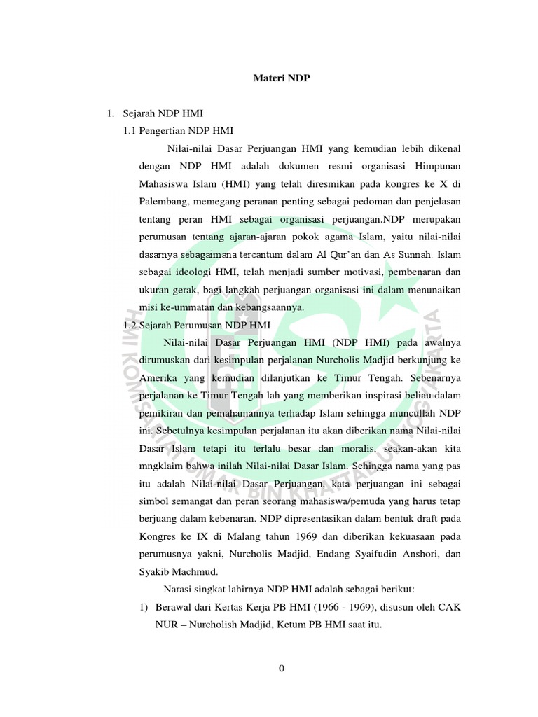 Materi NDP | PDF
