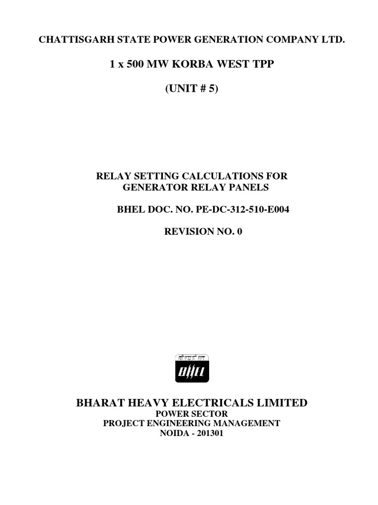 GRP Relay Settings | PDF