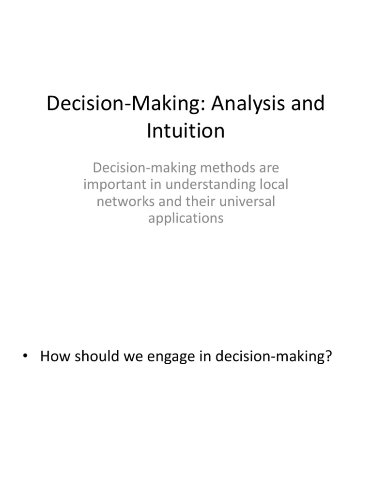 Decision-Making Methods Explained | PDF | Computers