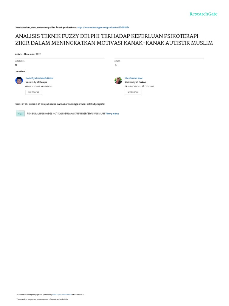 Kaedah Fuzzy Delphi | PDF