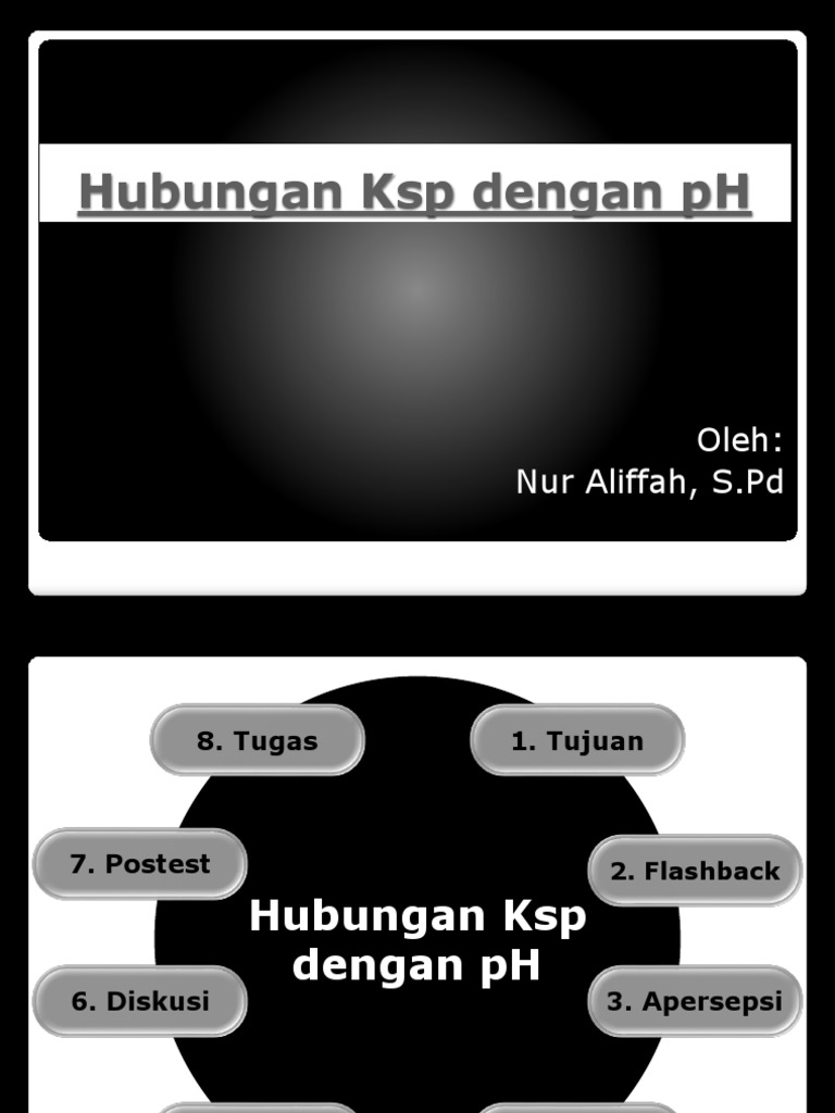 Hubungan KSP Dengan PH | PDF