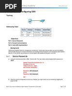 16.4.6 Packet Tracer - Configure Secure Passwords and SSH | PDF | Command Line Interface ...