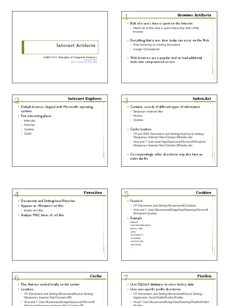 Browser Artifacts: An Analysis of Internet History and Activity from ...
