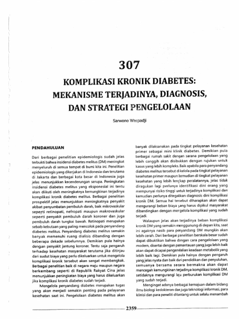 Komplikasi Diabetes | PDF