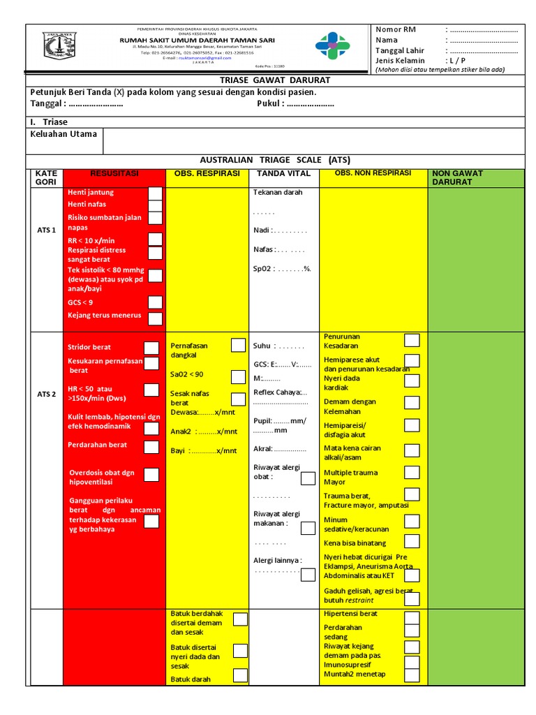 Form Triase Baru | PDF