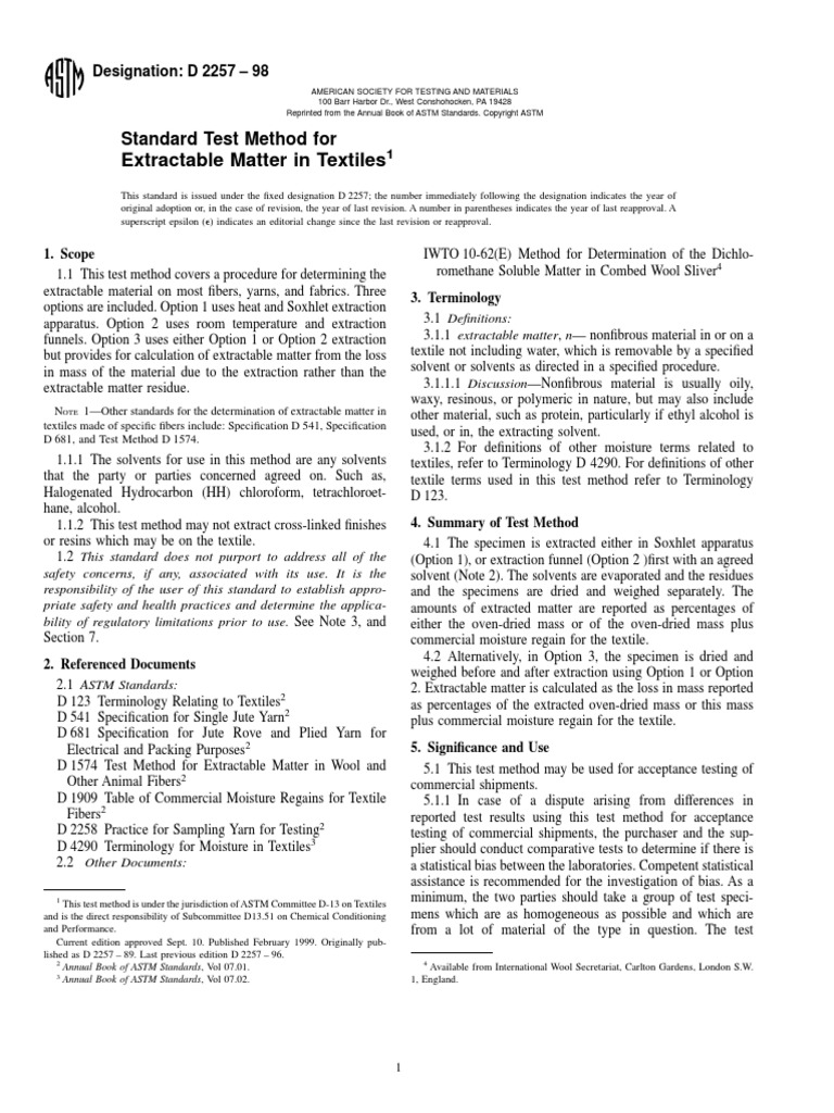 Astm D2257 PDF | PDF | Standard Deviation | Materials